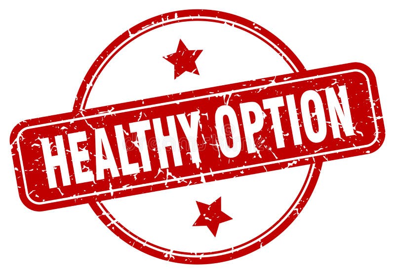 Healthy Option Stamp. Healthy Option Round Grunge Sign Stock Vector ...