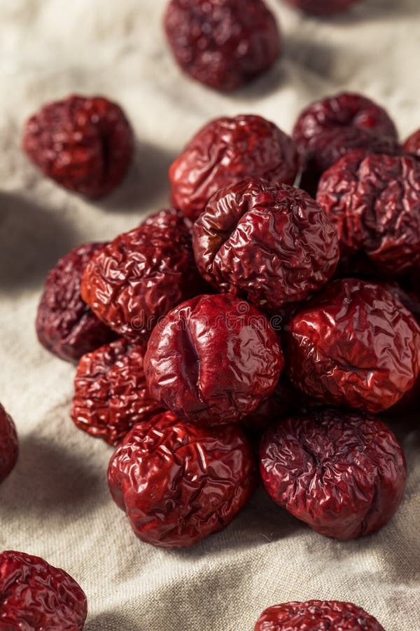 Healthy Organic Asian Jujube Red Dates Stock Photo - Image of fruit ...