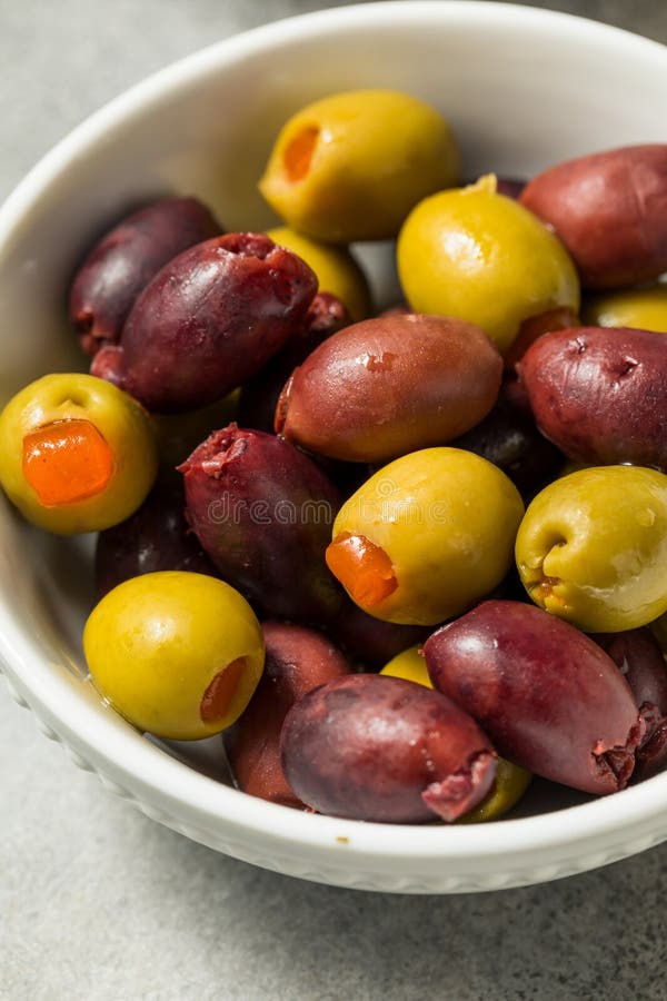 Healthy Organic Assorted Olives Stock Image - Image of food, organic ...