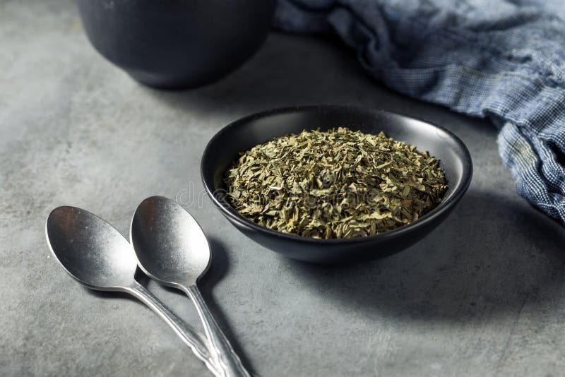 Healthy Organic Dried Basil Spice Stock Photo - Image of leaf, healthy ...