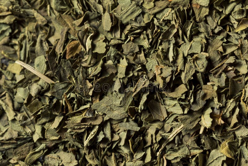 Healthy Organic Dried Basil Spice Stock Photo - Image of crushed ...