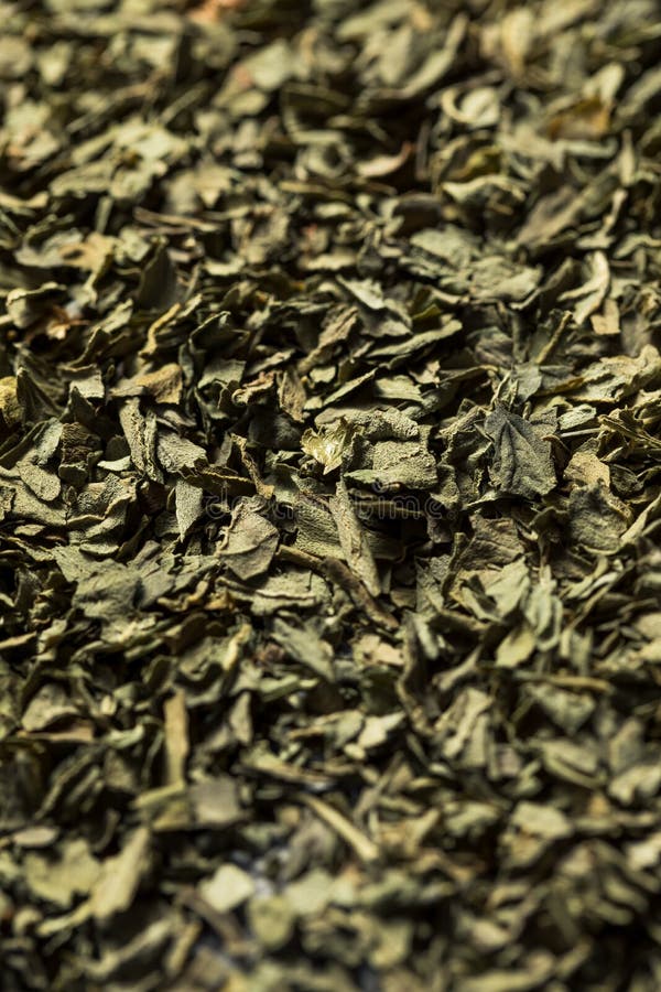 Healthy Organic Dried Basil Spice Stock Photo - Image of heap, pile ...