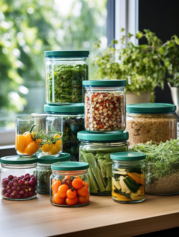 Healthy Organic Food Packet in Eco-Friendly Packaging Stock ...