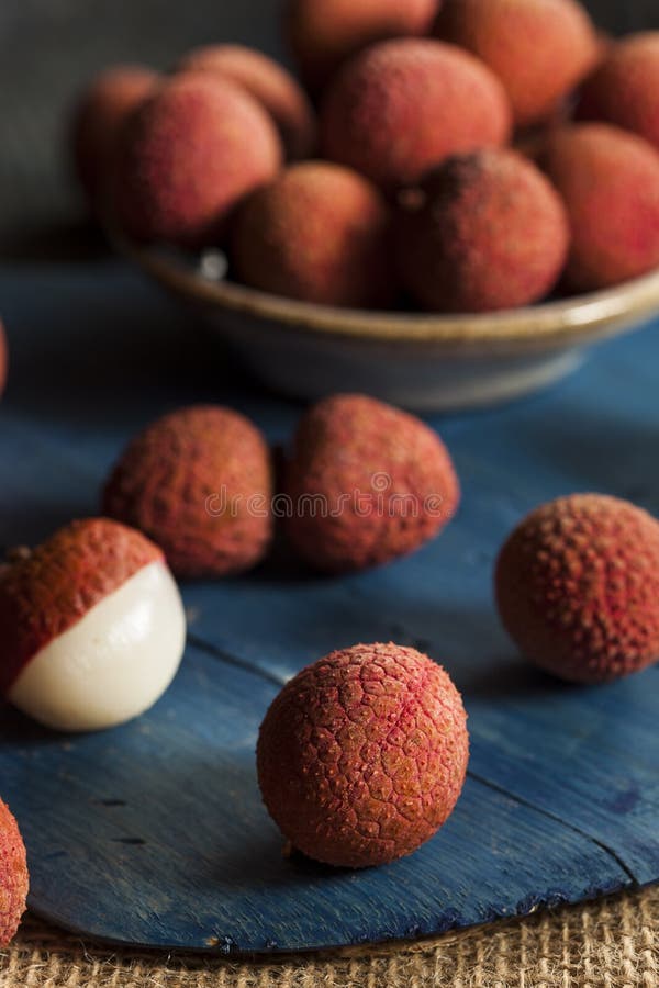 Healthy Organic Red Lychee stock image. Image of delicious - 43517619