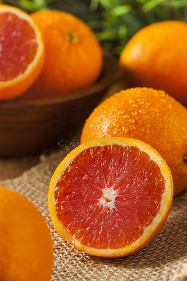 Healthy Organic Ripe Blood Orange Stock Image - Image of healthy, juicy ...