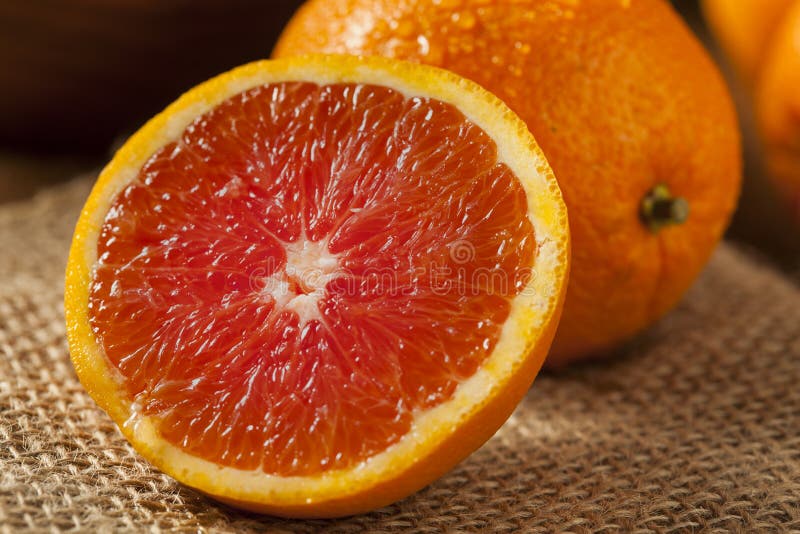 Healthy Organic Ripe Blood Orange Stock Photo - Image of juicy, tasty ...