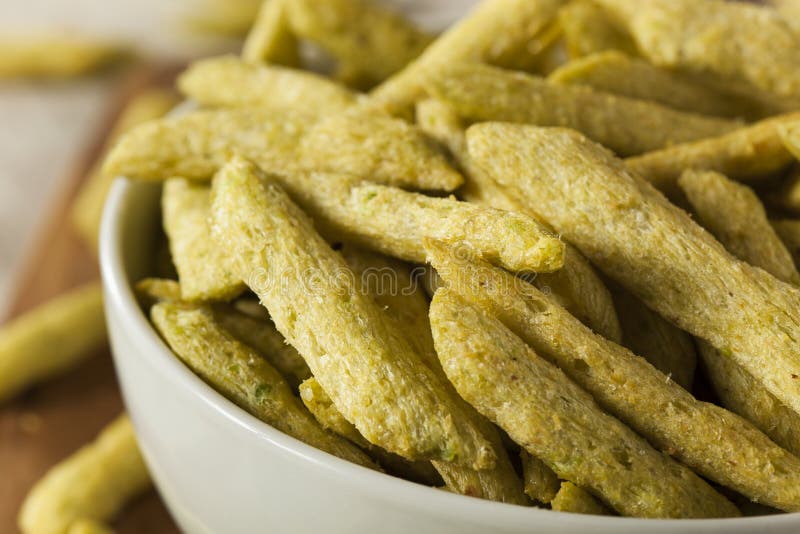 Healthy Organic Snap Pea Chips Stock Photo - Image of beans, food: 50791492