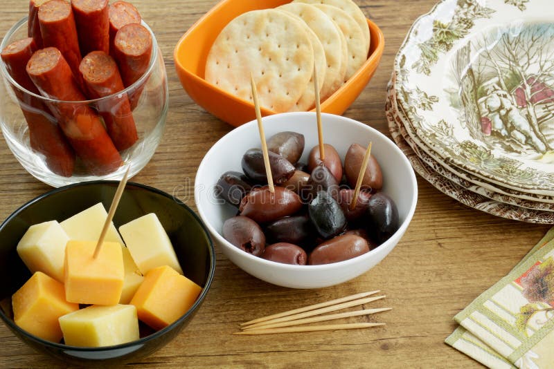 Healthy Party Snacks Assortment Stock Photo - Image of party ...