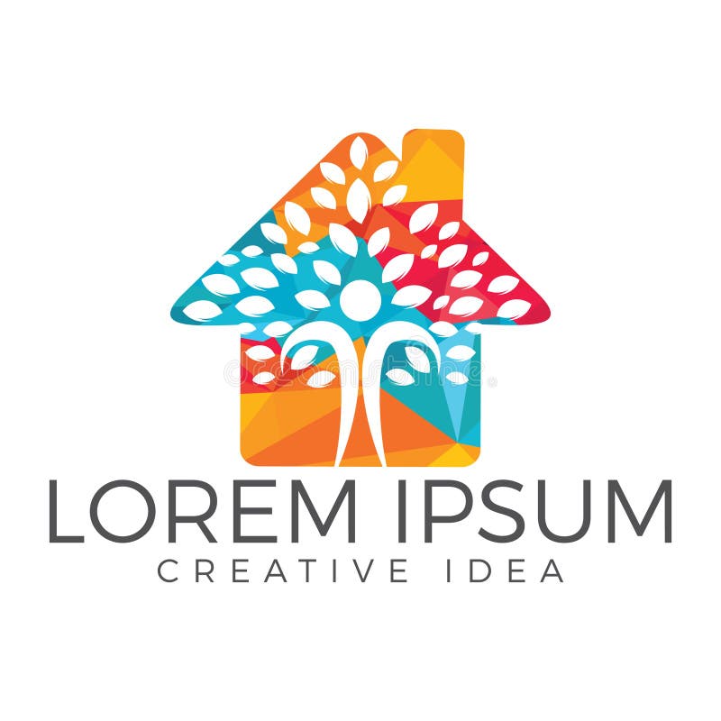 Human Tree House Logo Design Stock Illustrations – 536 Human Tree House ...