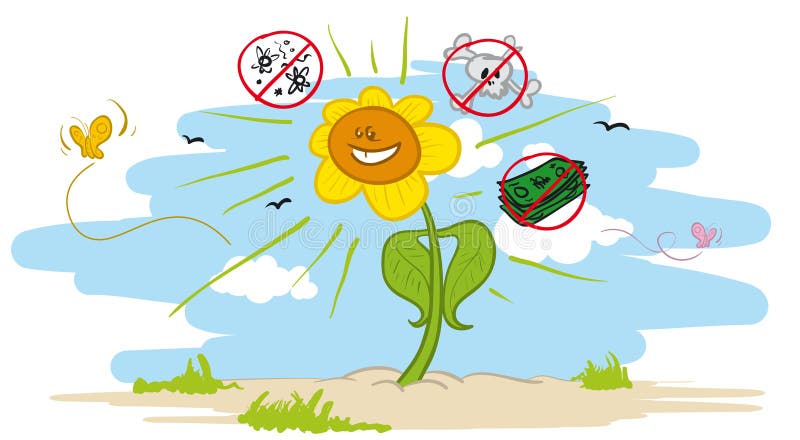 Healthy Plant stock vector. Illustration of flower, chemical - 27483486