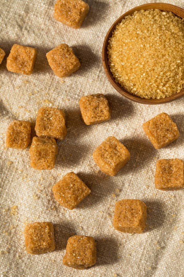 Healthy Raw Brown Sugar Cubes Stock Photo - Image of eating, sweetener ...