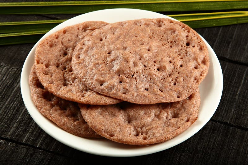 Healthy red rice pan cakes stock image. Image of food - 94113697