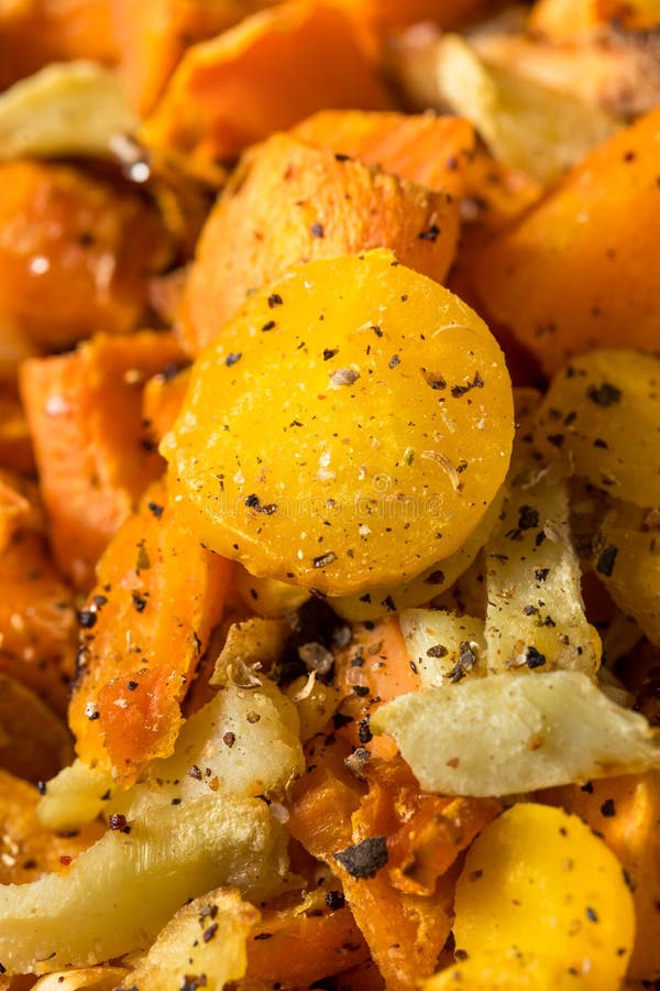 Healthy Roasted Potato Root Vegetables Stock Photo - Image of veggie ...