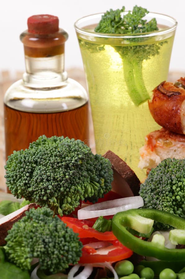 Healthy Salad And Drink Picture. Image: 18121246