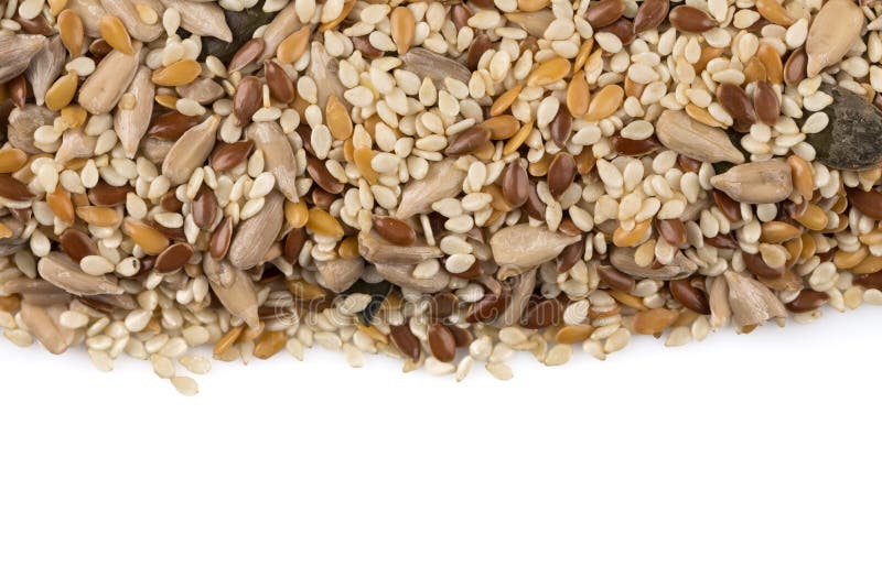 Healthy seeds mix stock photo. Image of isolated, nutrient - 66630912