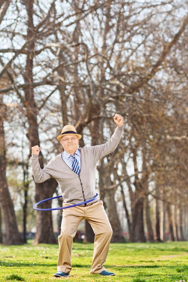 Healthy Senior Exercising Outdoors Stock Photo - Image of pensioner ...