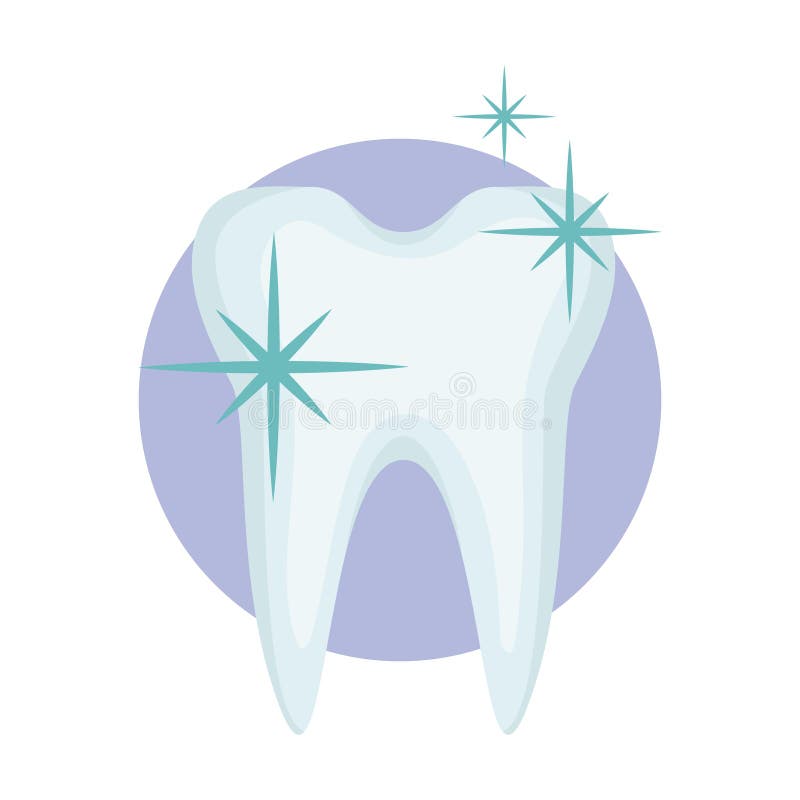 Healthy and Shiny Tooth. Vector Illustration Decorative Design Stock ...