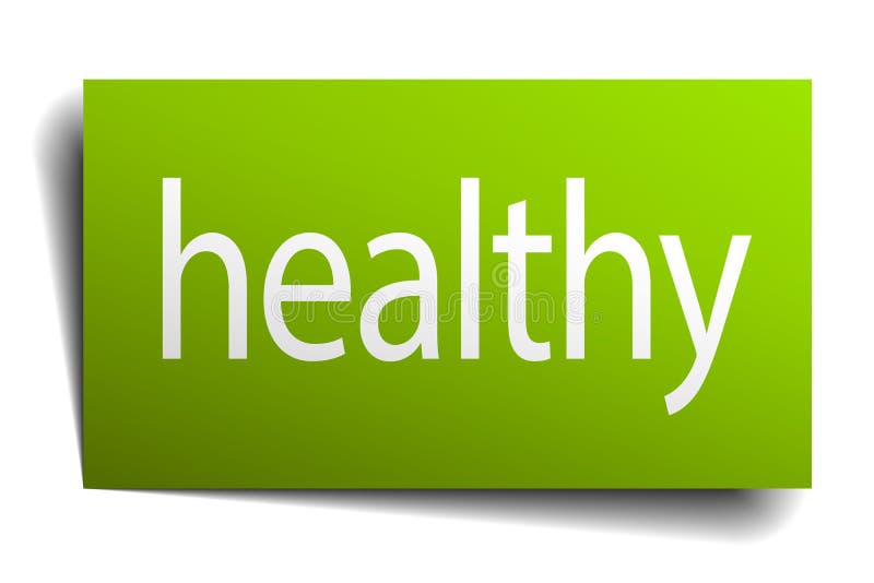 Healthy sign stock vector. Illustration of notice, template - 122520441