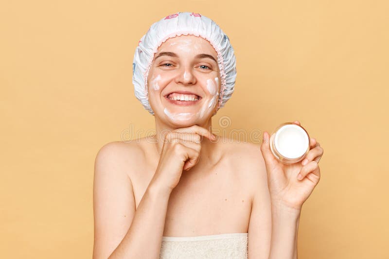 Healthy Skin Care Wellness Through Cosmetics Anti Aging Routine Stock