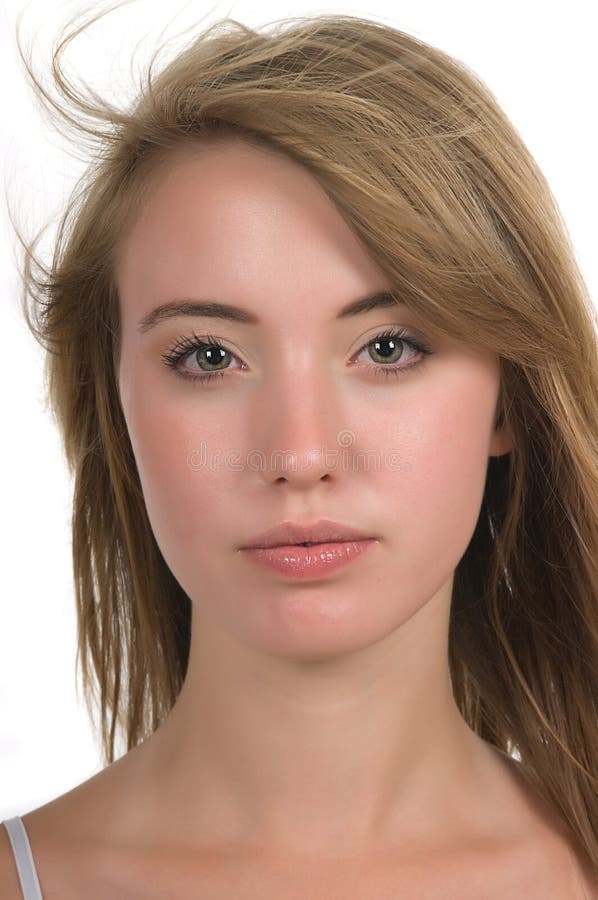 Healthy Skin and Hair stock photo. Image of head, close - 12491726