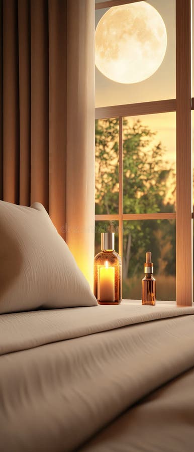 Healthy Sleep and Relaxation Habits Visualized with Serene Visuals of ...