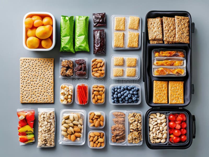 Healthy Snack Box, a Complete Guide To Balanced Eating Stock Photo ... Healthy Snack Box, a Complete Guide To Balanced Eating Stock Photo ...