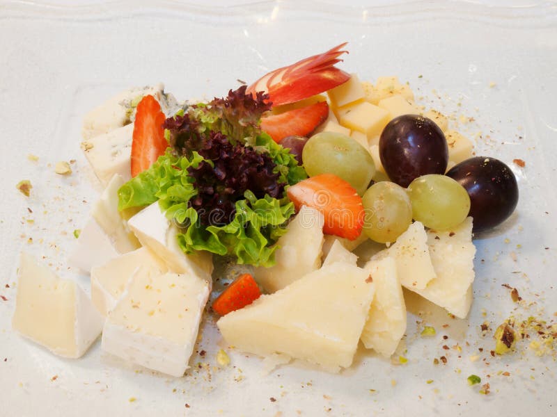 Healthy snack with cheeses stock image. Image of parmesan - 53764911