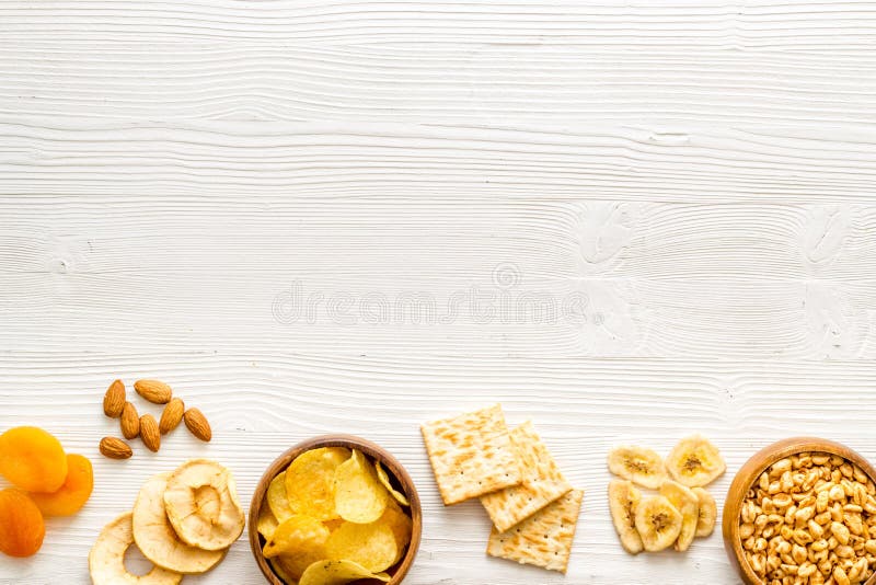 Healthy Snacks for Students - Nuts and Fruits Mix Top View Stock Image ...