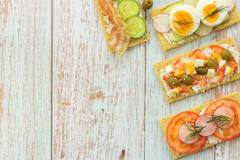 Healthy, Healthy Snacks on Wood Background Top View Stock Photo - Image ...