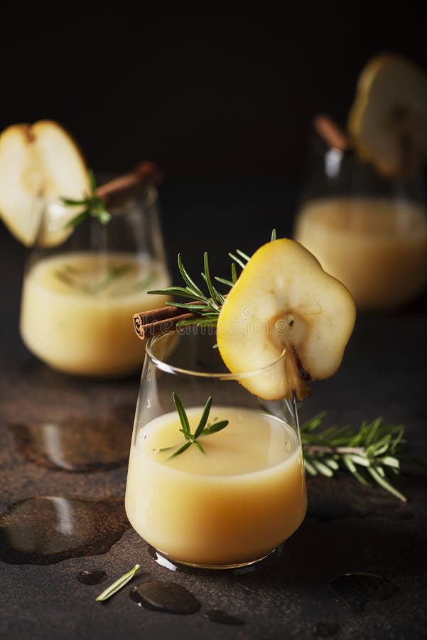 Healthy Soft Drink with Pears Stock Image - Image of juice, alcohol ...