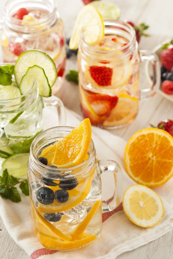 Healthy Spa Water with Fruit Stock Image - Image of citrus, slice: 40669235