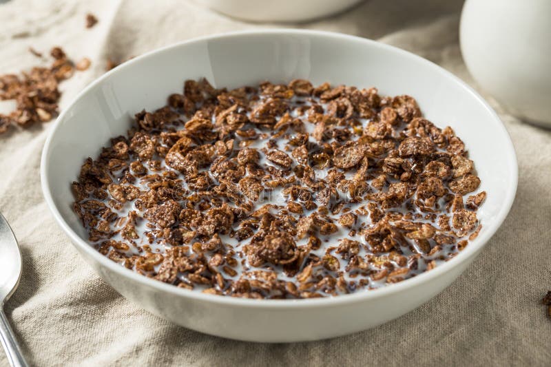 Healthy Sweet Chocolate Cocoa Breakfast Cereal Stock Image - Image of ...