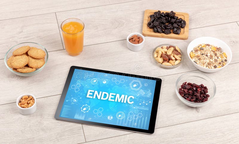 Healthy Tablet Pc Compostion, Immune System Boost Concept Stock Image ...