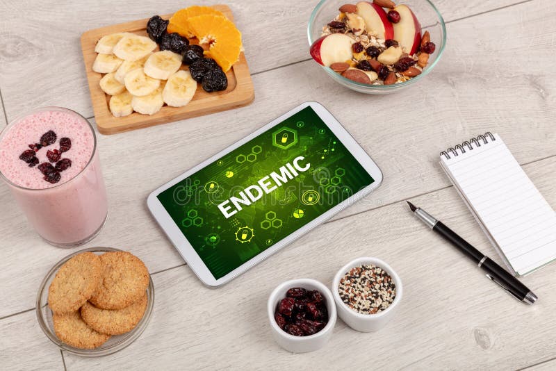 Healthy Tablet Pc Compostion, Immune System Boost Concept Stock Image ...