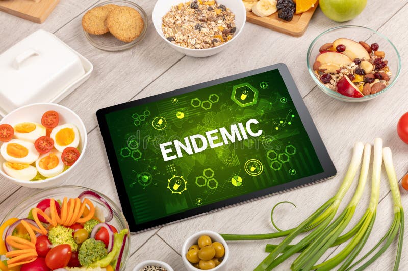 Healthy Tablet Pc Compostion, Immune System Boost Concept Stock Image ...