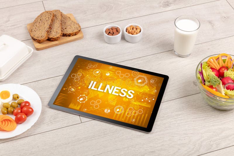 Healthy Tablet Pc Compostion, Immune System Boost Concept Stock Photo ...