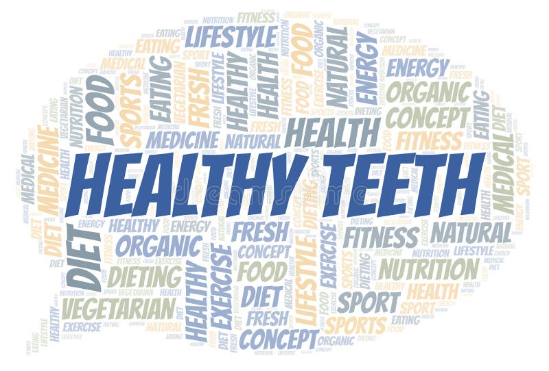 Healthy Teeth word cloud. stock illustration. Illustration of teeth ...