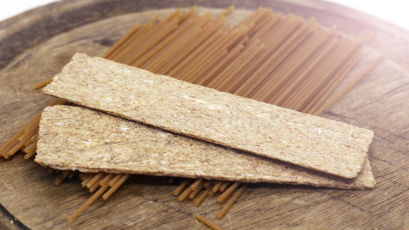 Healthy Thin Bread and Buckwheat Paste Stock Photo - Image of baked ...