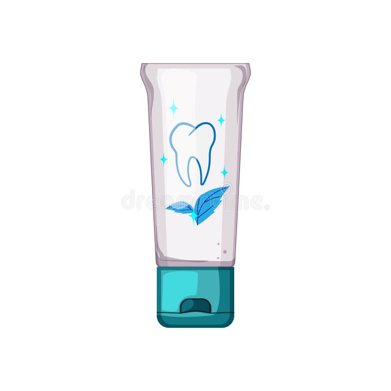 Healthy Toothpaste Cartoon Vector Illustration Stock Illustration ...