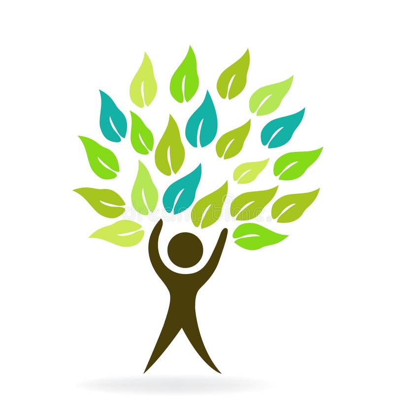 Healthy Life Tree Human Symbol Vector Stock Vector - Illustration of ...