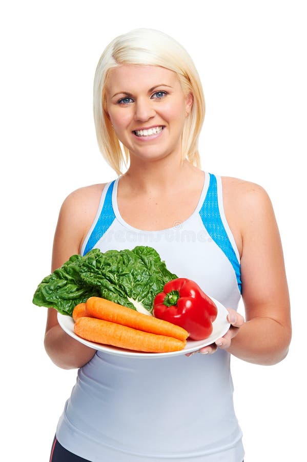 Healthy vegetable woman stock image. Image of capsicum - 32233541