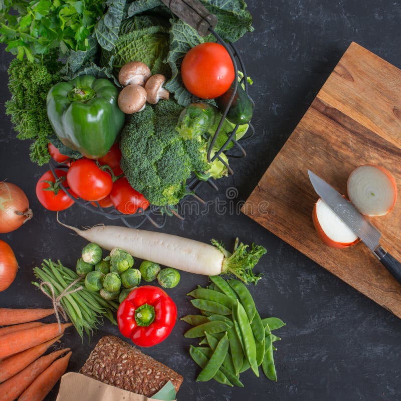 Healthy Vegetables Selection Stock Photo - Image of fresh, frame: 139084084