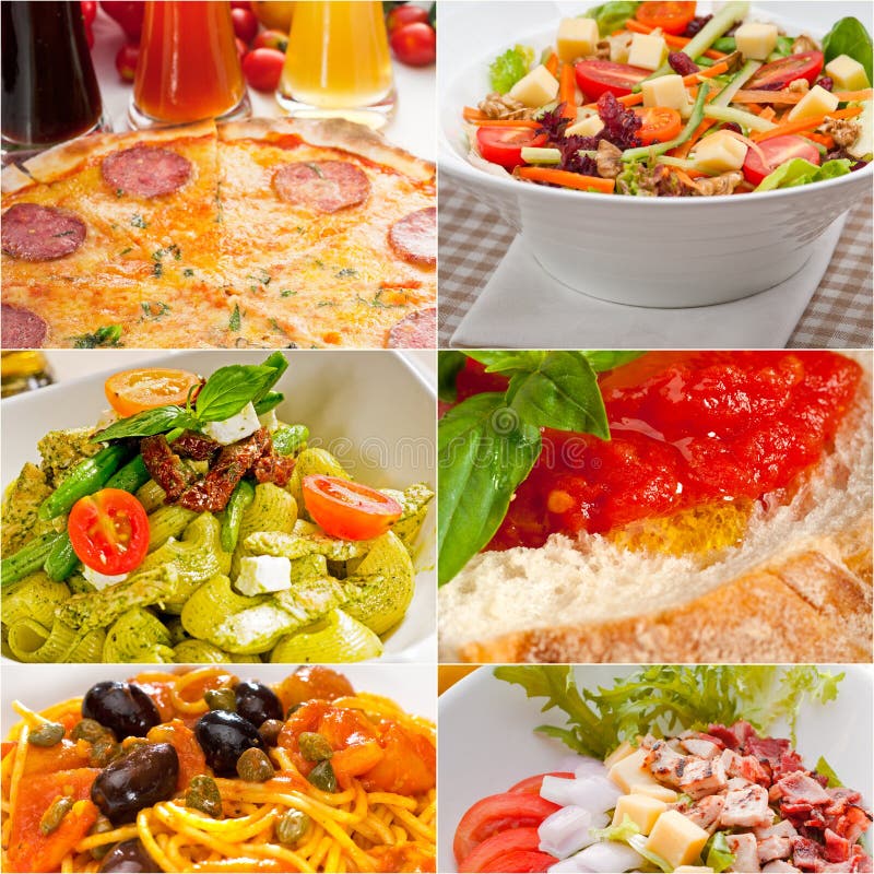 Healthy Vegetarian Vegan Food Collage Stock Image - Image of appetizer ...