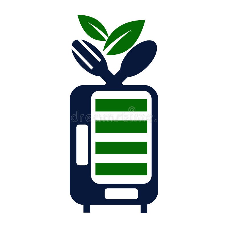 Healthy Vending Machines Food Logo Template Stock Vector - Illustration ...