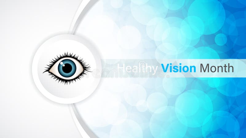 Healthy Vision Month Vector Design Stock Vector - Illustration of exam ...