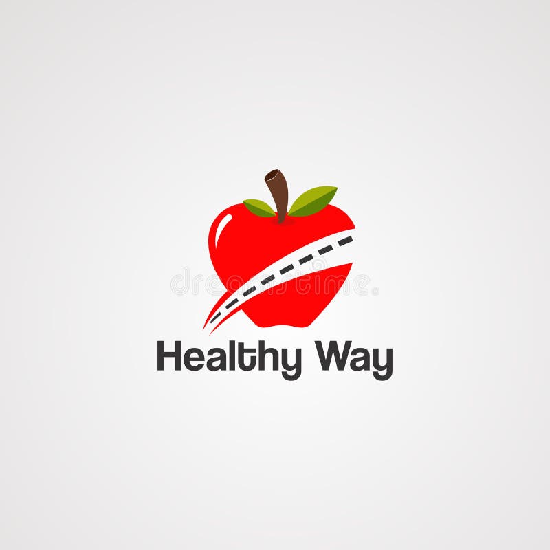 Healthy Way Logo Vector, Icon,element,and Template Stock Vector ...