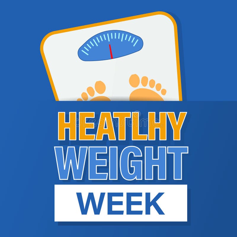 Healthy Weight Week Observed Each in January Campaign Banner Stock ...