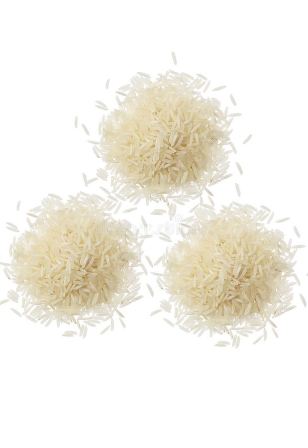 Healthy White Rice on White Background Stock Photo - Image of nature ...