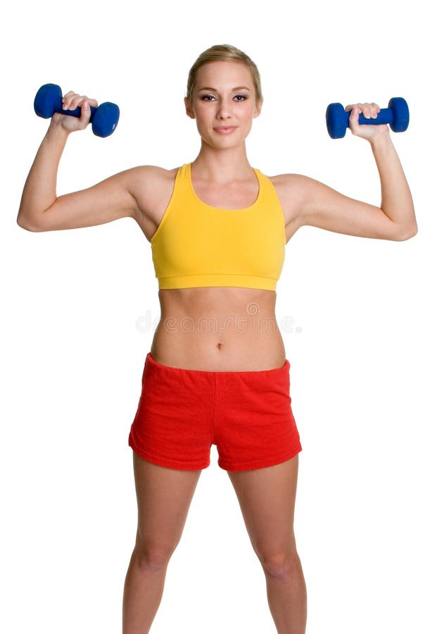 Healthy Workout Woman stock image. Image of healthy, dumbbells - 6546195