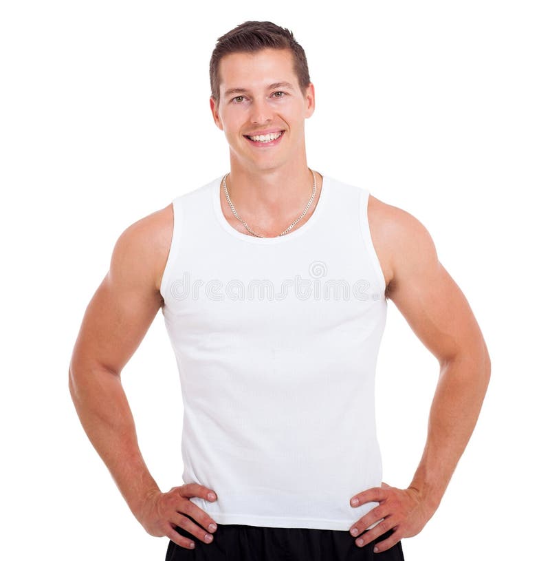 Healthy young man stock photo. Image of happy, sportive - 34019144